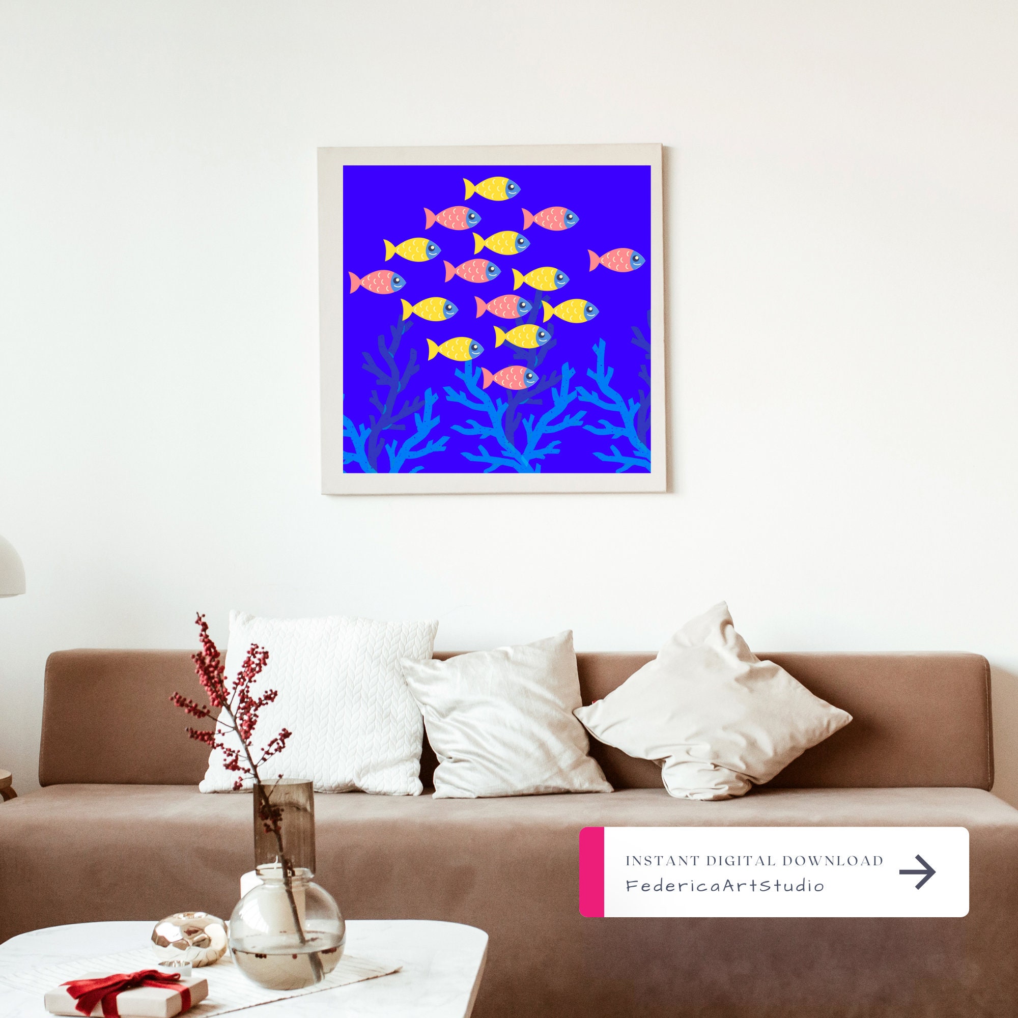 Colorful Fish Png-canva Instant Digital Download for High Quality Print ...