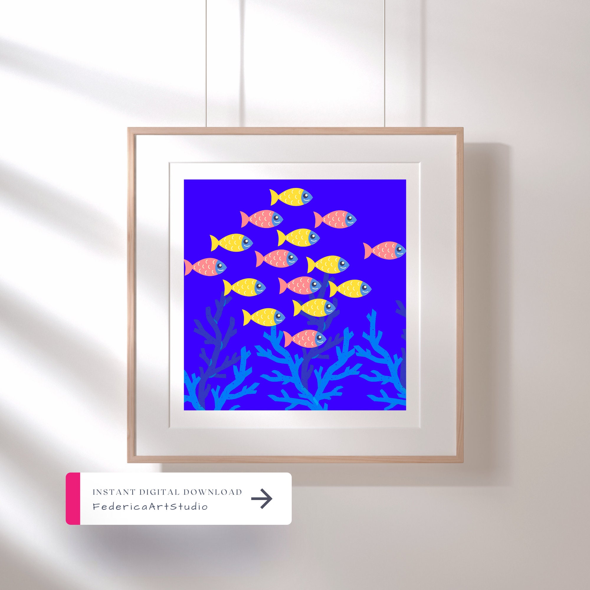 Colorful Fish Png-canva Instant Digital Download for High Quality Print ...