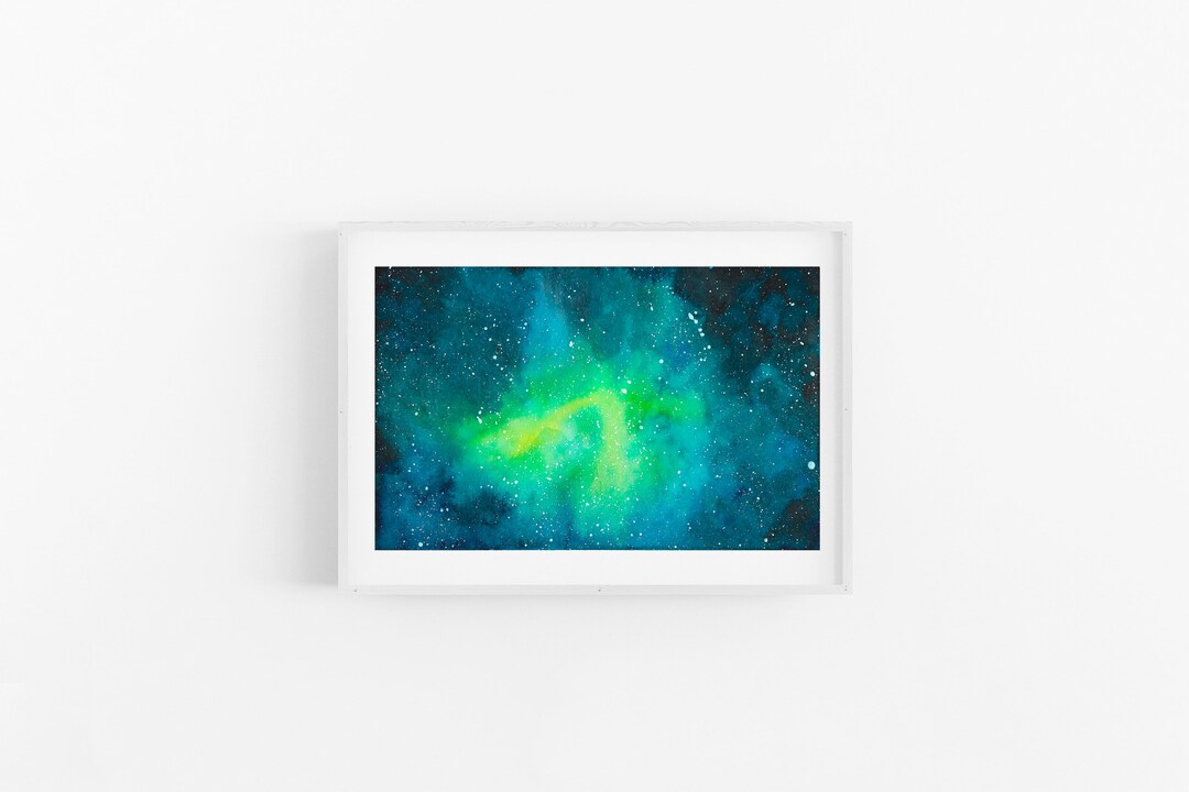 Galaxy Print, Watercolor Print, Galaxy, Space, Wall Art, Art Print ...