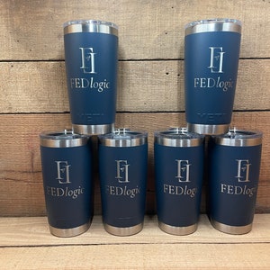 Custom Engraved Yeti 20oz Tumbler - Bulk Order, Logo Design - Etsy