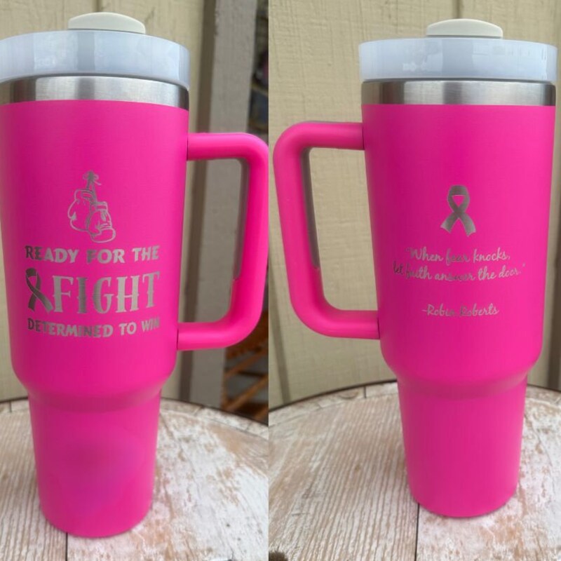 Breast Cancer Awareness Stanley Cup - Etsy