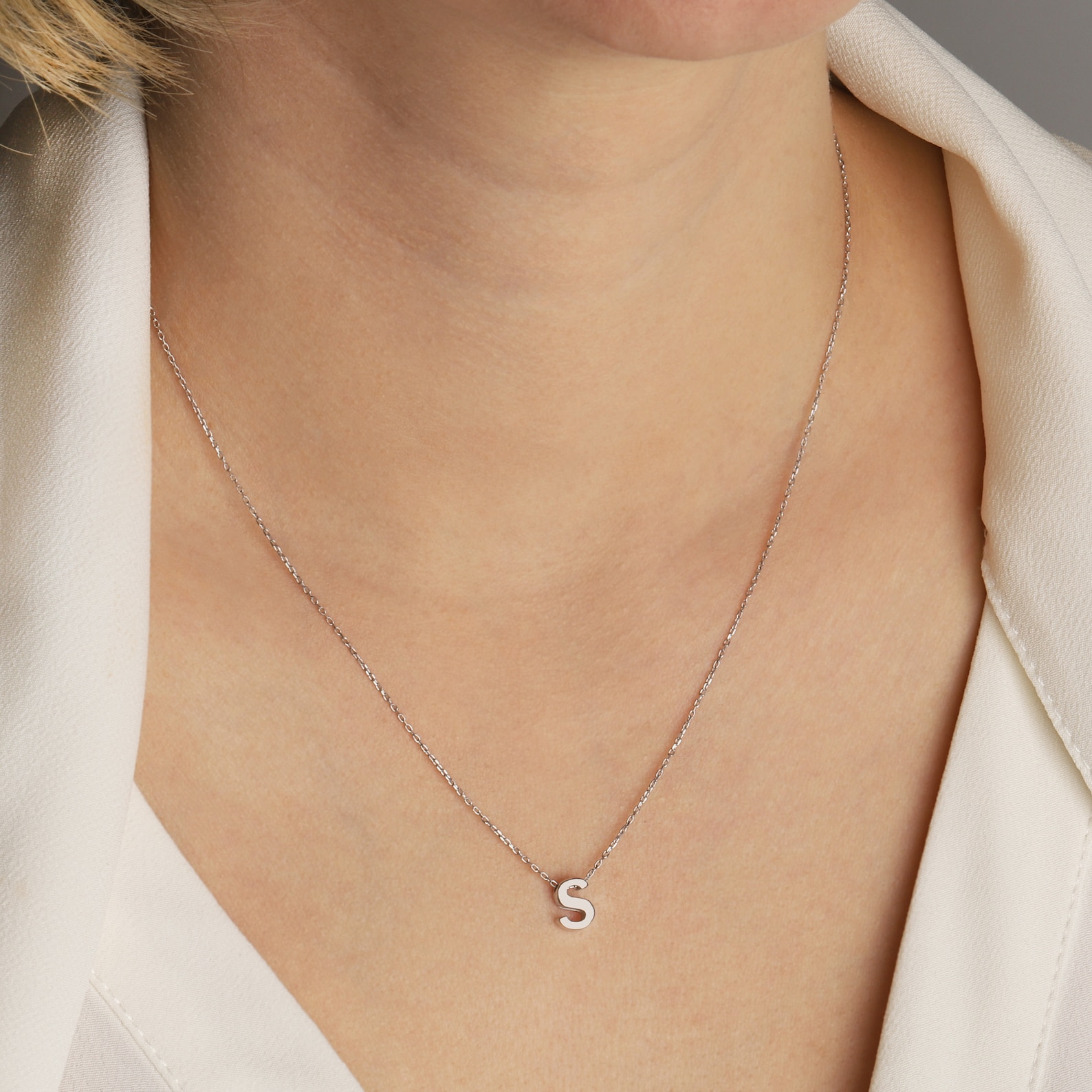 Gold Initial Necklace Rose Gold Custom Initial Necklace - Etsy Canada