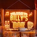 Custom LED Neon Bar Sign, Personalised Hanging Pub Light, Illuminated ...