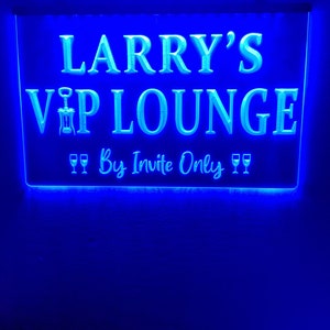 VIP Lounge Illuminated LED Neon Wine Bar Sign Décor | Etsy