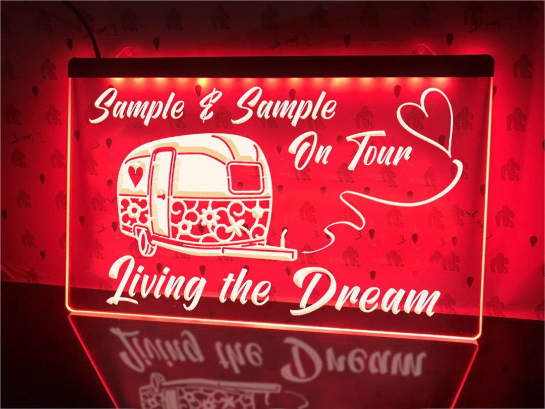 Airstream Caravan on Tour Personalized Illuminated LED Neon Sign ...