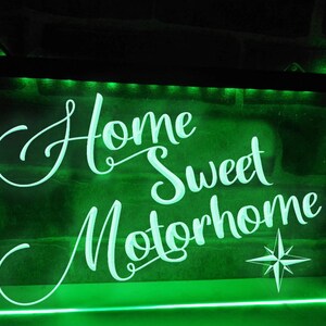 Home Sweet Motorhome Neon Sign LED Illuminated Signs Campervan Light ...