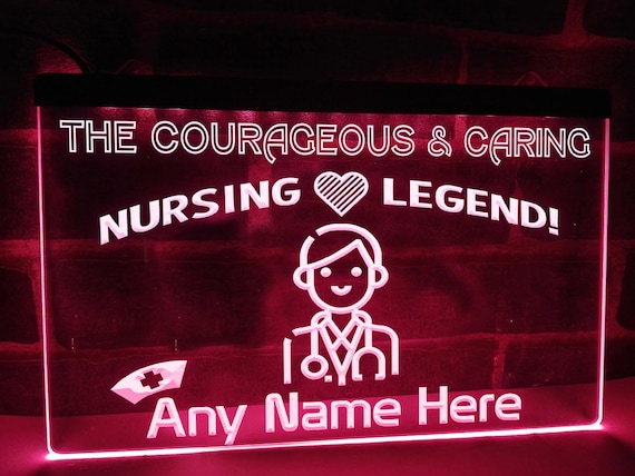 Nursing Legend LED Neon Personalized Illuminated Gift Sign | Etsy