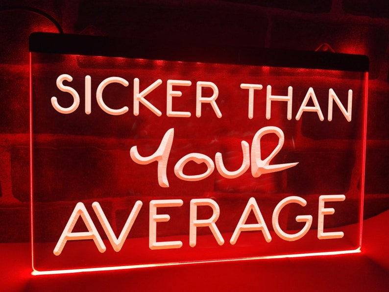 Sicker Than Your Average LED Neon Illuminated Bar Sign Home Bar Light ...