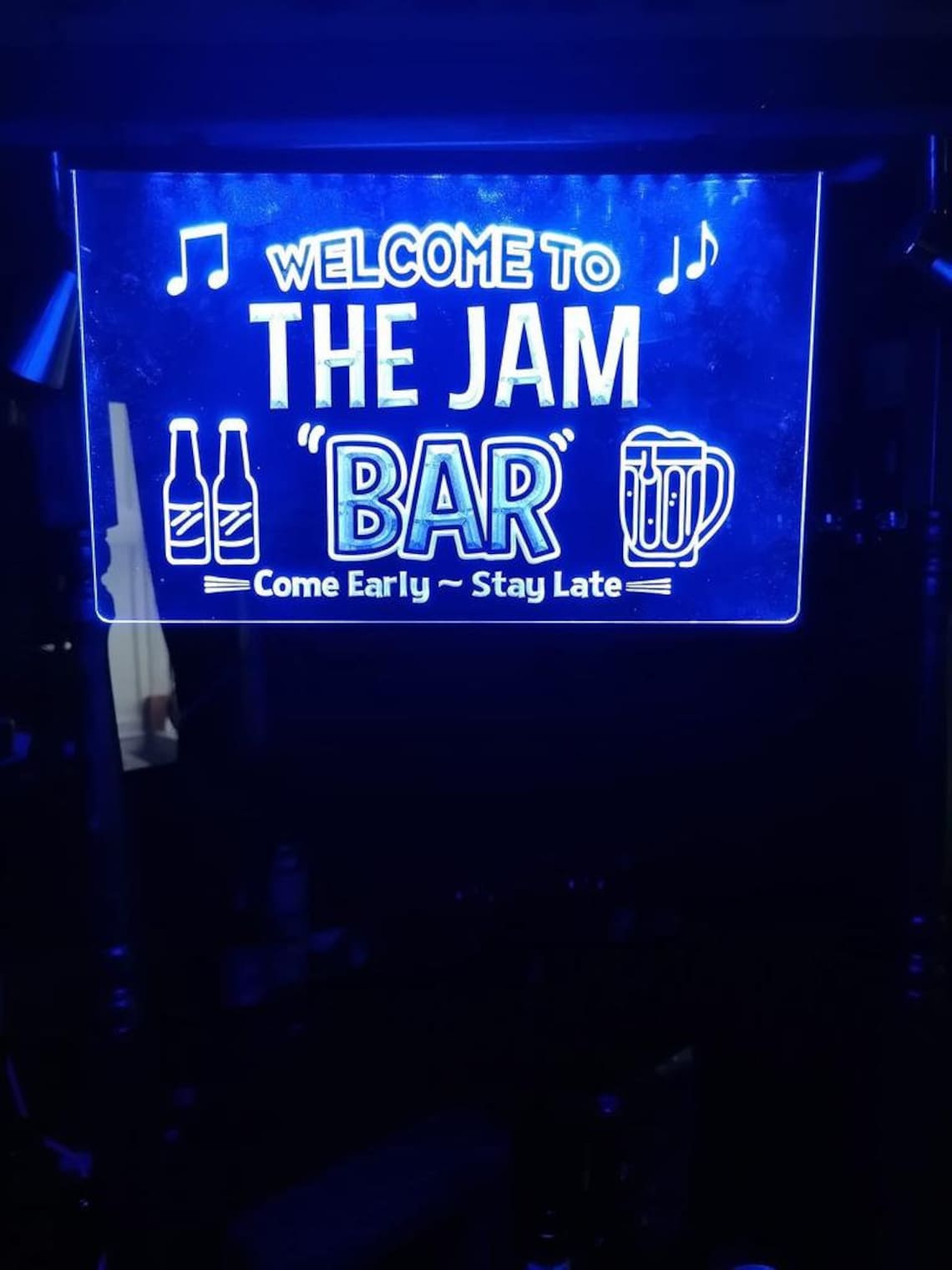 Custom LED Neon Bar Sign Personalised Hanging Pub Light - Etsy