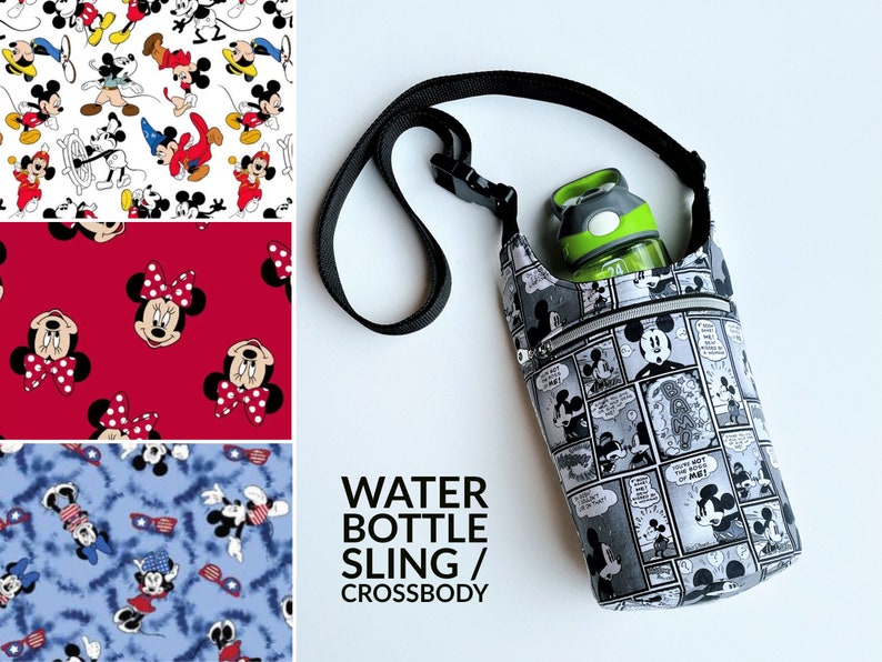 Magic Mouse Fan. H2O Water Bottle Crossbody. Drink Carrier. - Etsy