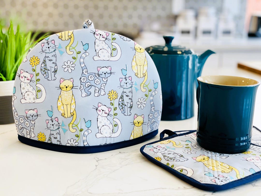 Cat Kittens Tea Cosy. Insulated Classic, Teapot Cozy Warmer. Padded ...