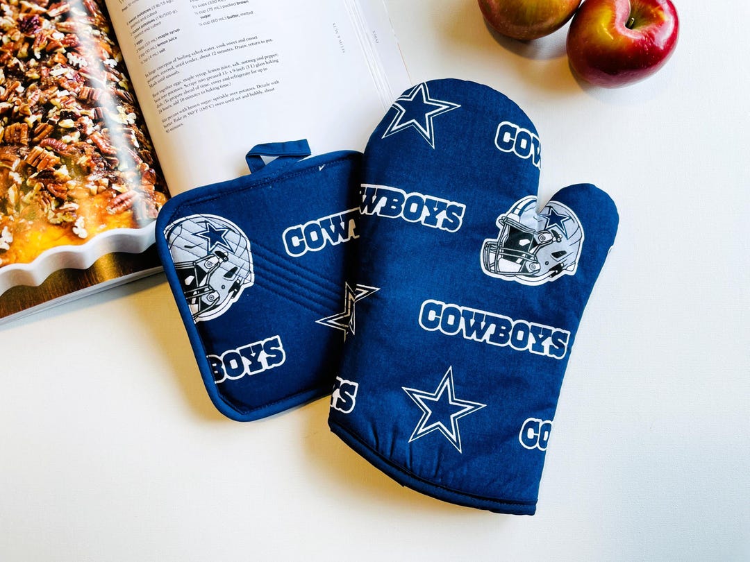 Football Team Cowboys. Oven Mitt Gift Set, Potholder. Extra Thick ...