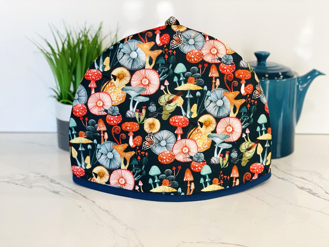 Ready to Ship. Teal Mushrooms Tea Cosy. Teapot Warmer. Heat Insulated ...