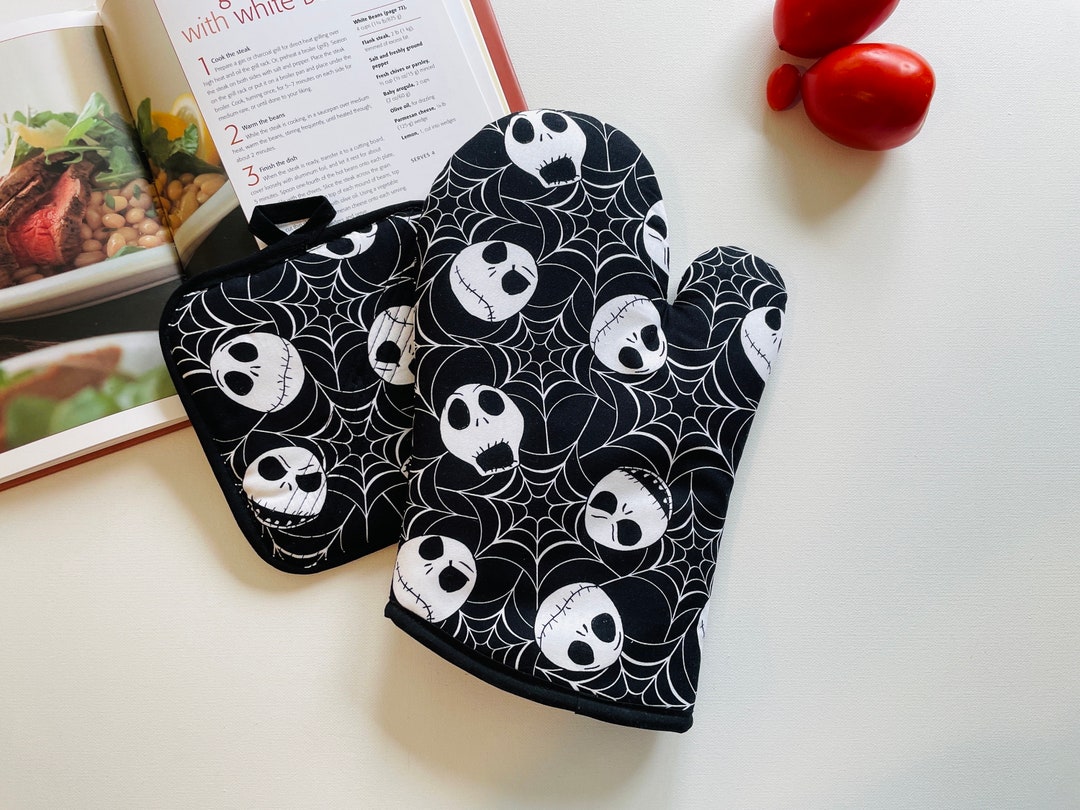 Ready to Ship. Jack Web Nightmare Halloween. Oven Mitts and Potholders ...