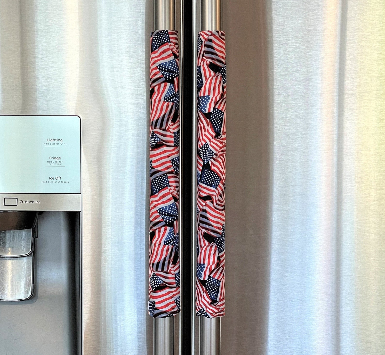 Patriotic USA Flags Navy Army. Cotton Padded Fridge Appliance - Etsy