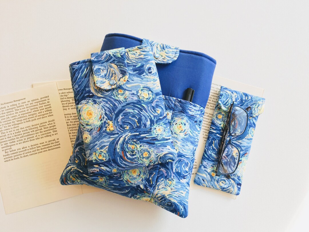 Starry Night Swirl Prints Book Kindle Sleeve . E-reader Padded Case ...