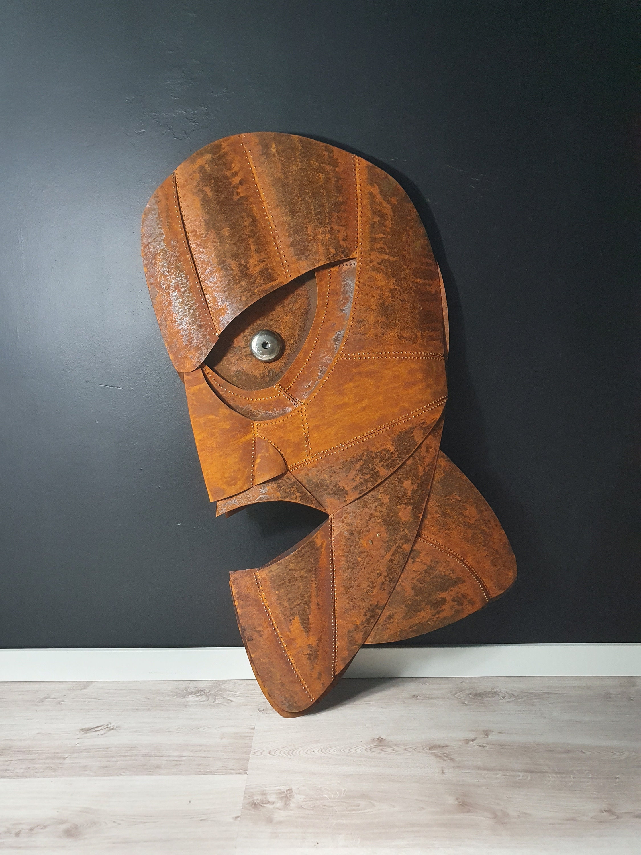 Sculpture metal mask Pink Floyd The Division Bell Big metal | Etsy