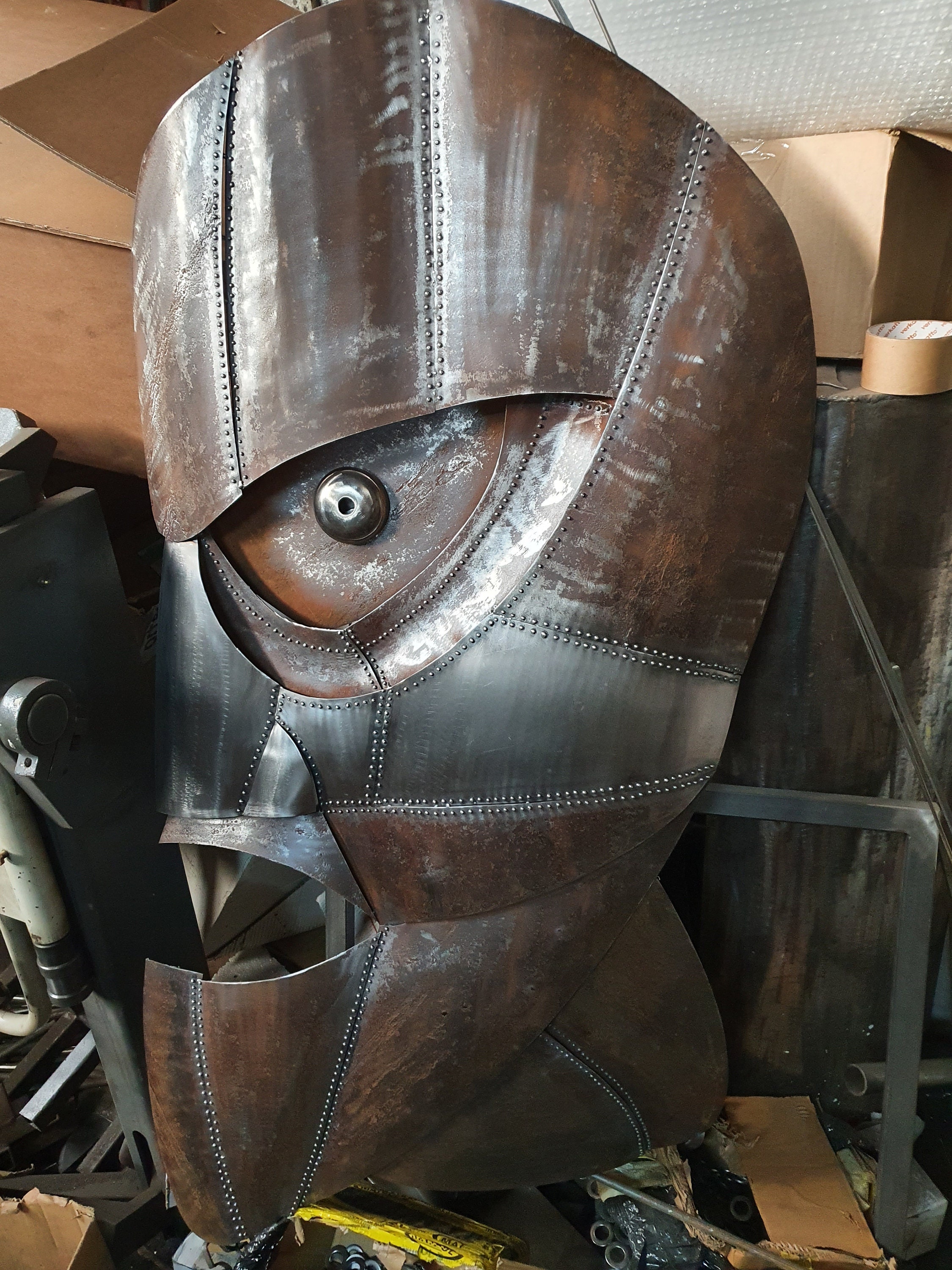 Sculpture metal mask Pink Floyd The Division Bell Big metal | Etsy