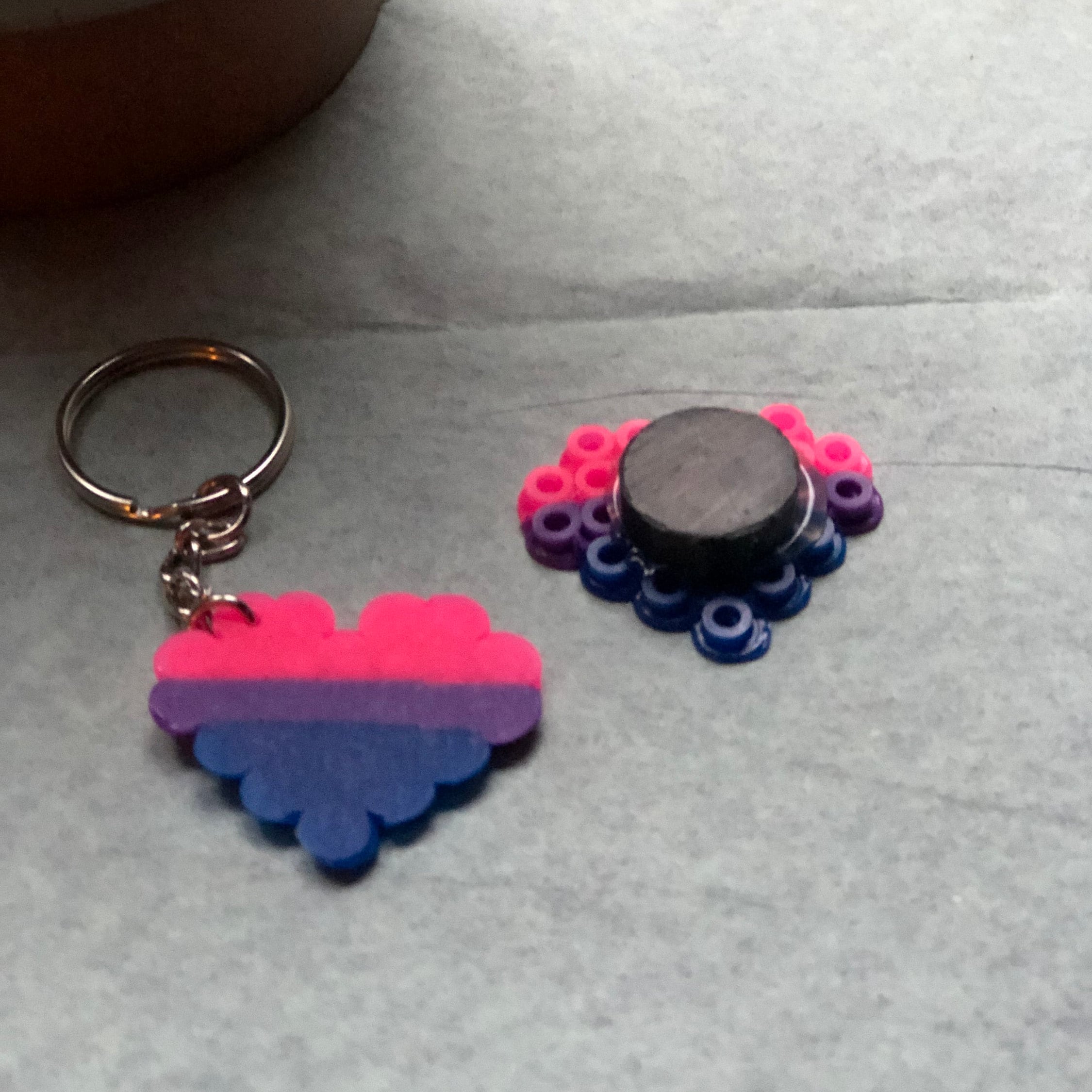 Pride Flag Heart Magnets/keychain - Etsy