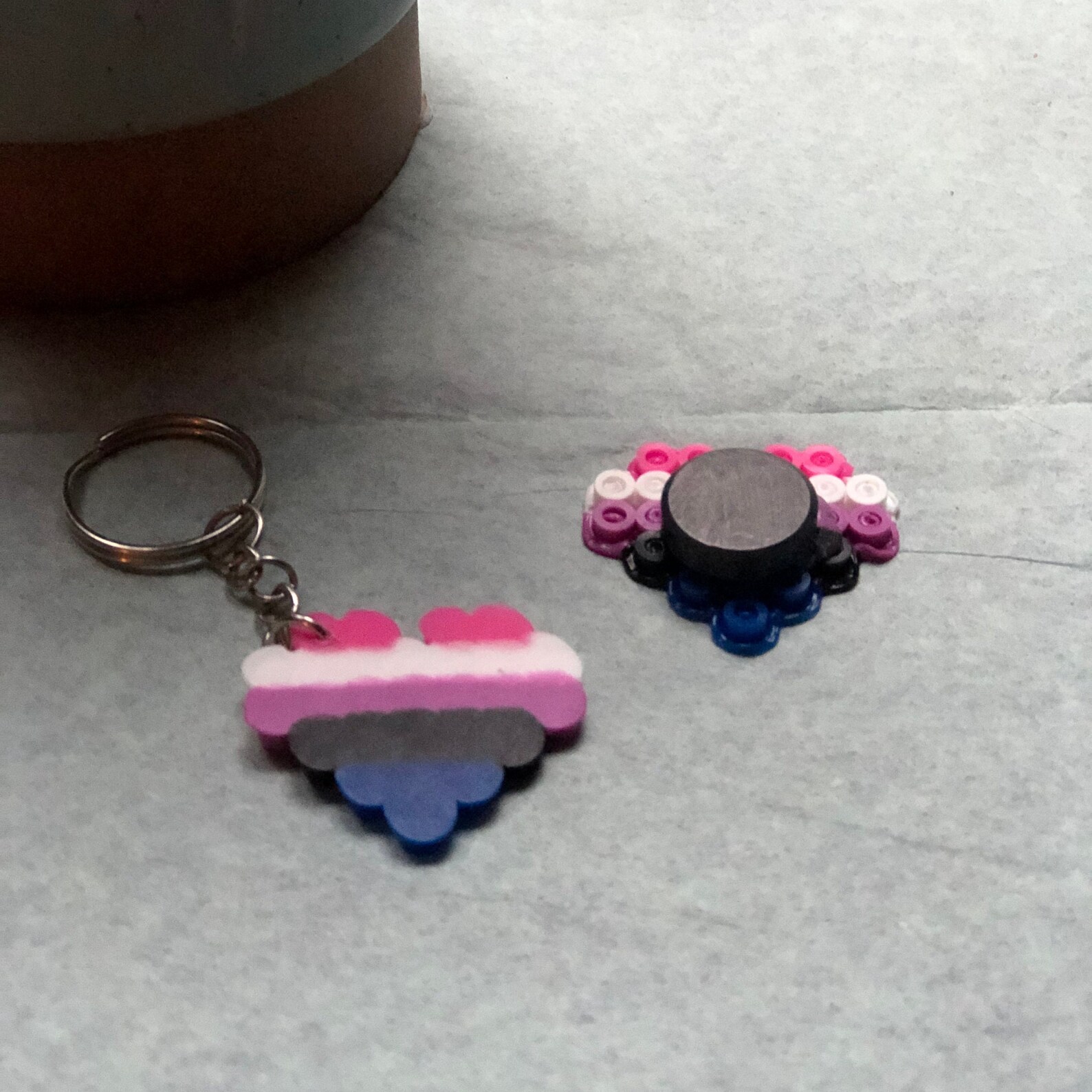 Pride Flag Heart Magnets/keychain - Etsy