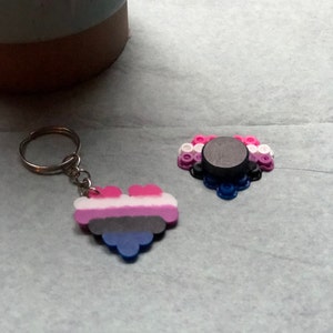 Pride Flag Heart Magnets/keychain - Etsy