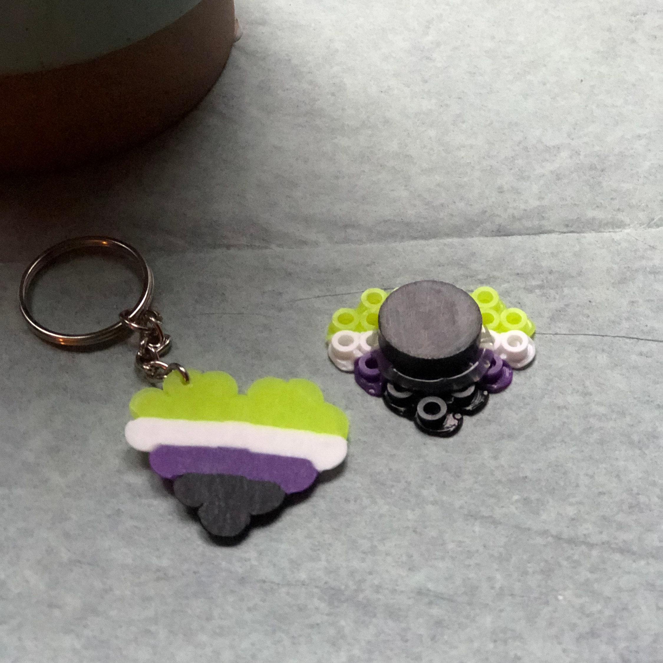 Pride Flag Heart Magnets/keychain - Etsy