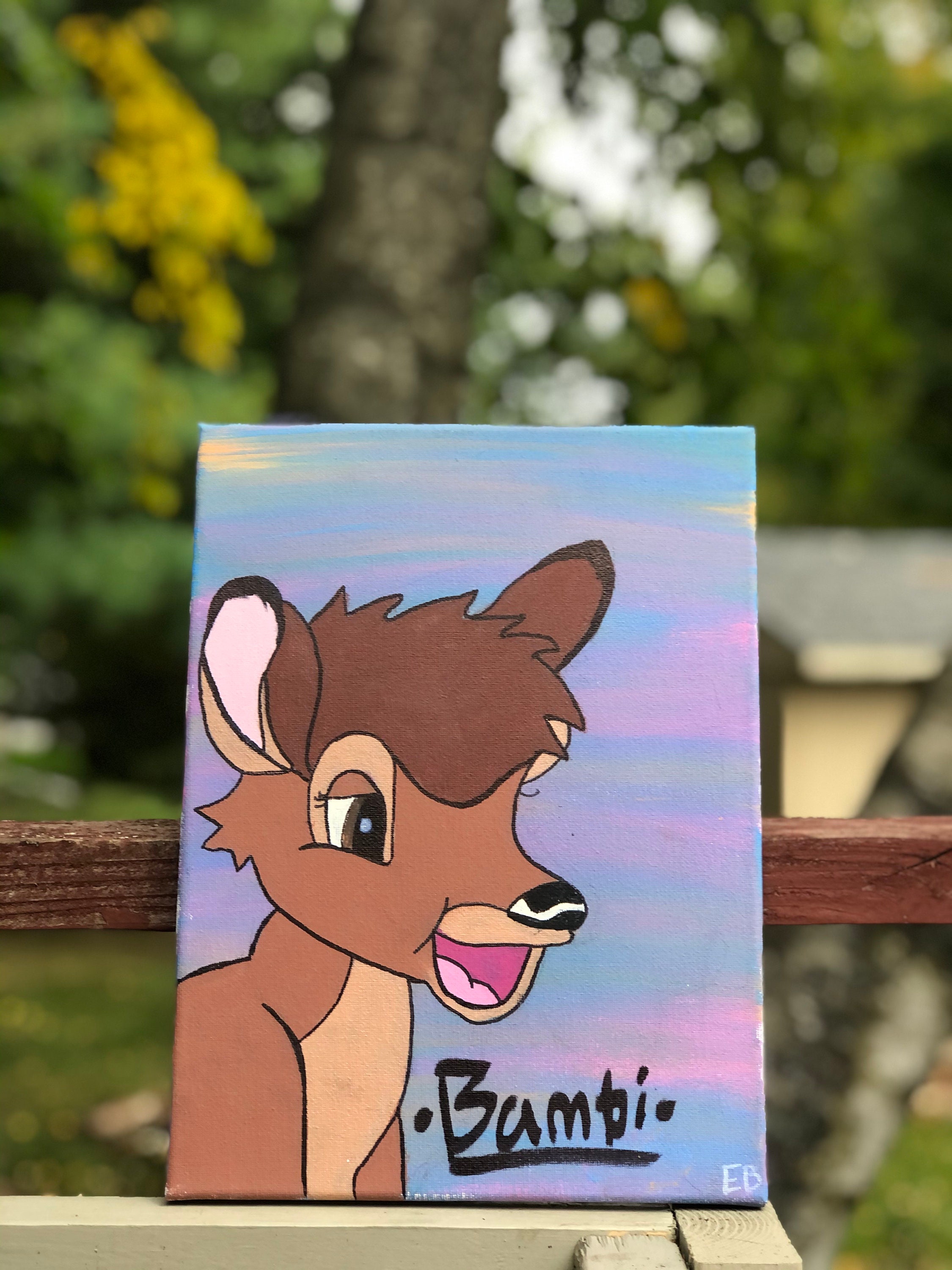 Bambi Painting - Etsy