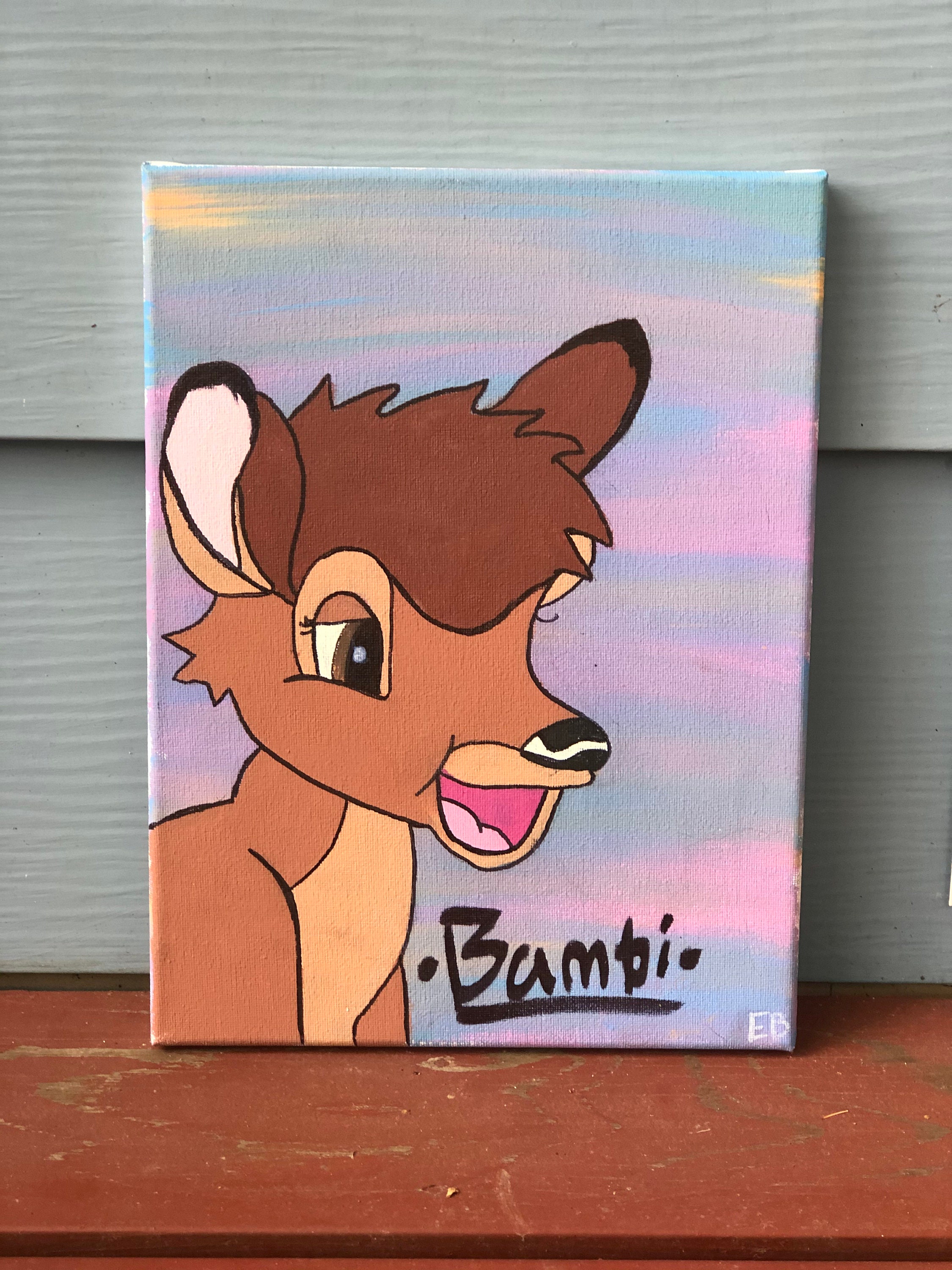 Bambi Painting - Etsy