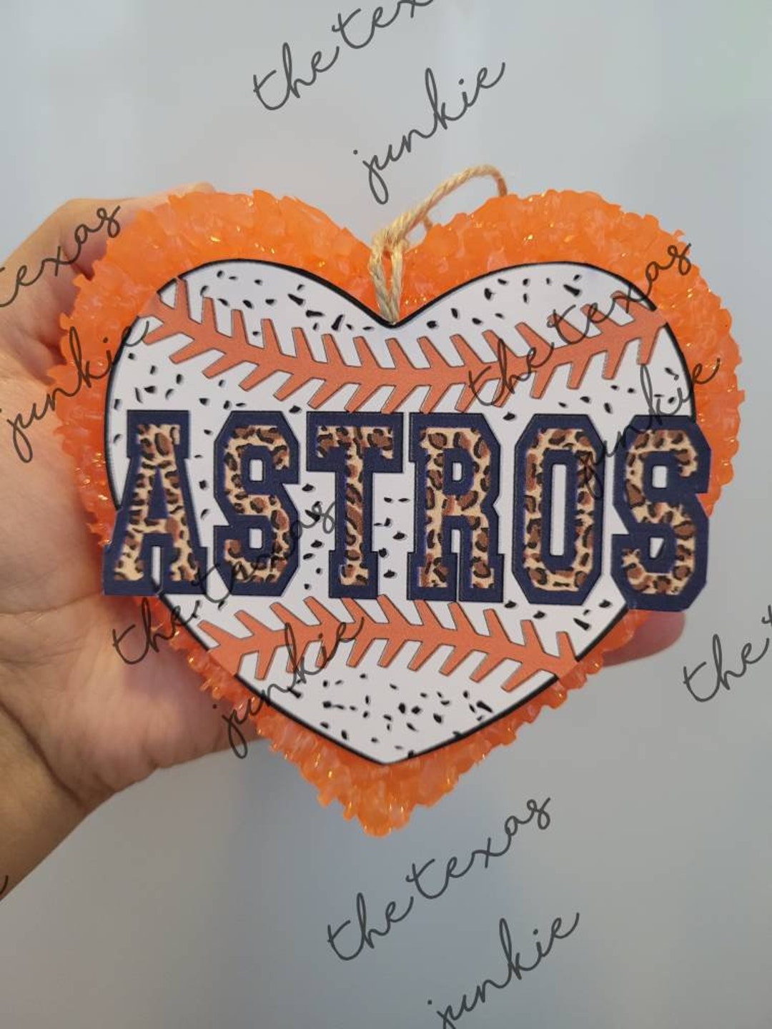 Astros Heart Car Freshie - Etsy