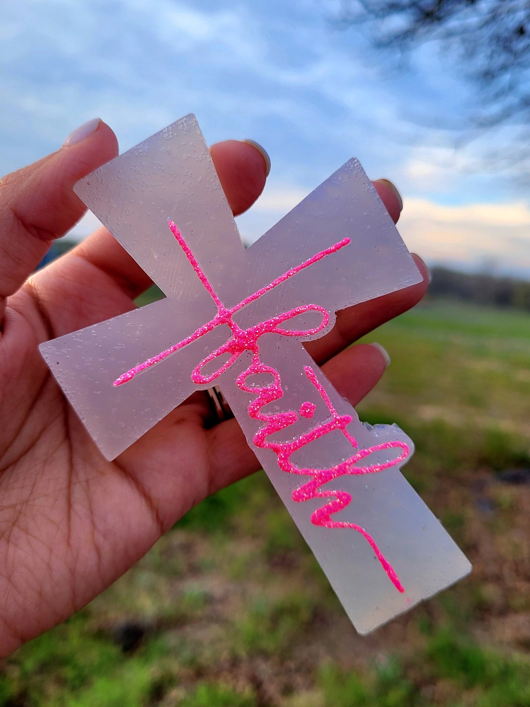 Faith Cross Car Freshie - Etsy
