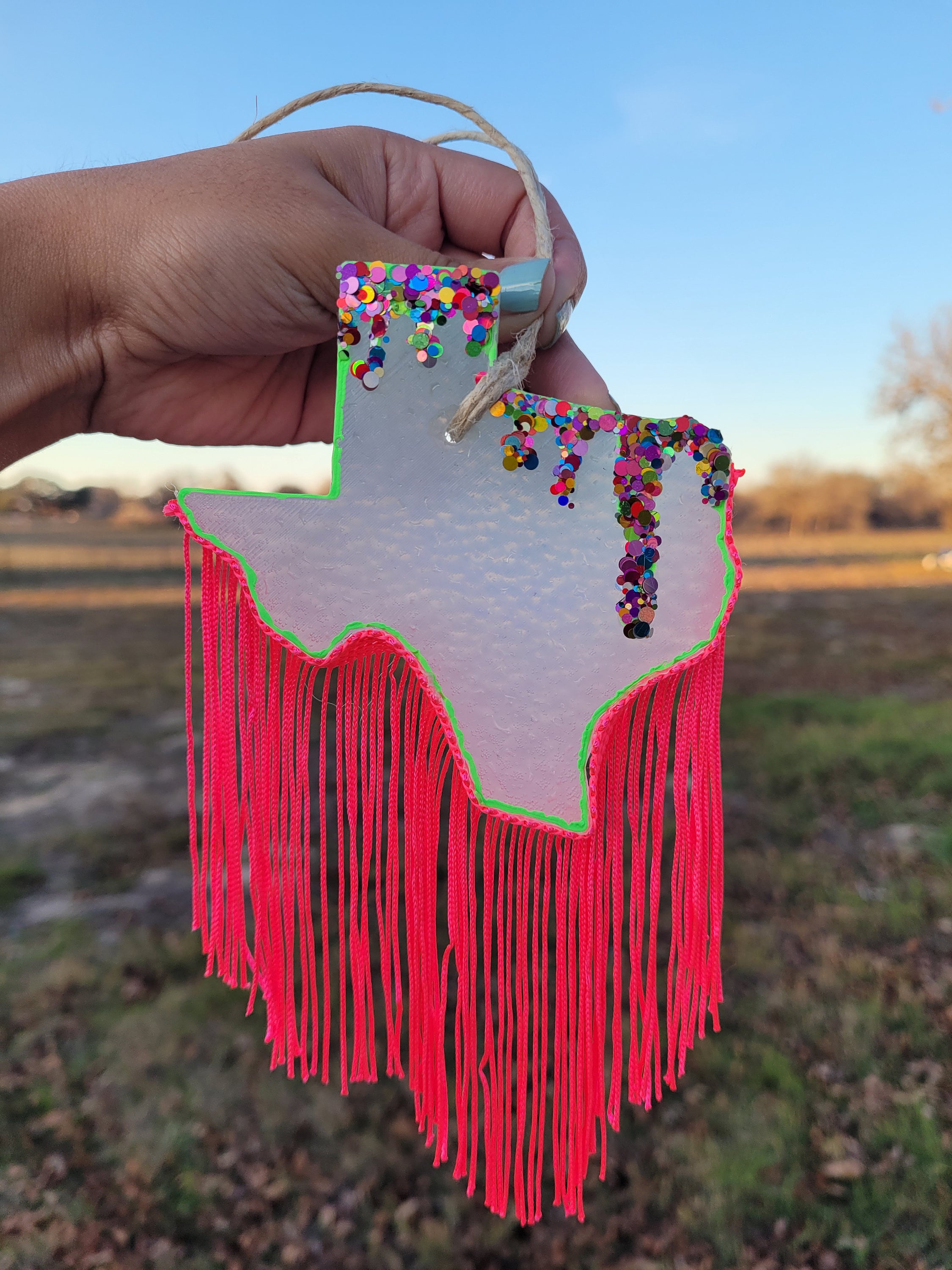 Texas Confetti Drip Car Freshie - Etsy