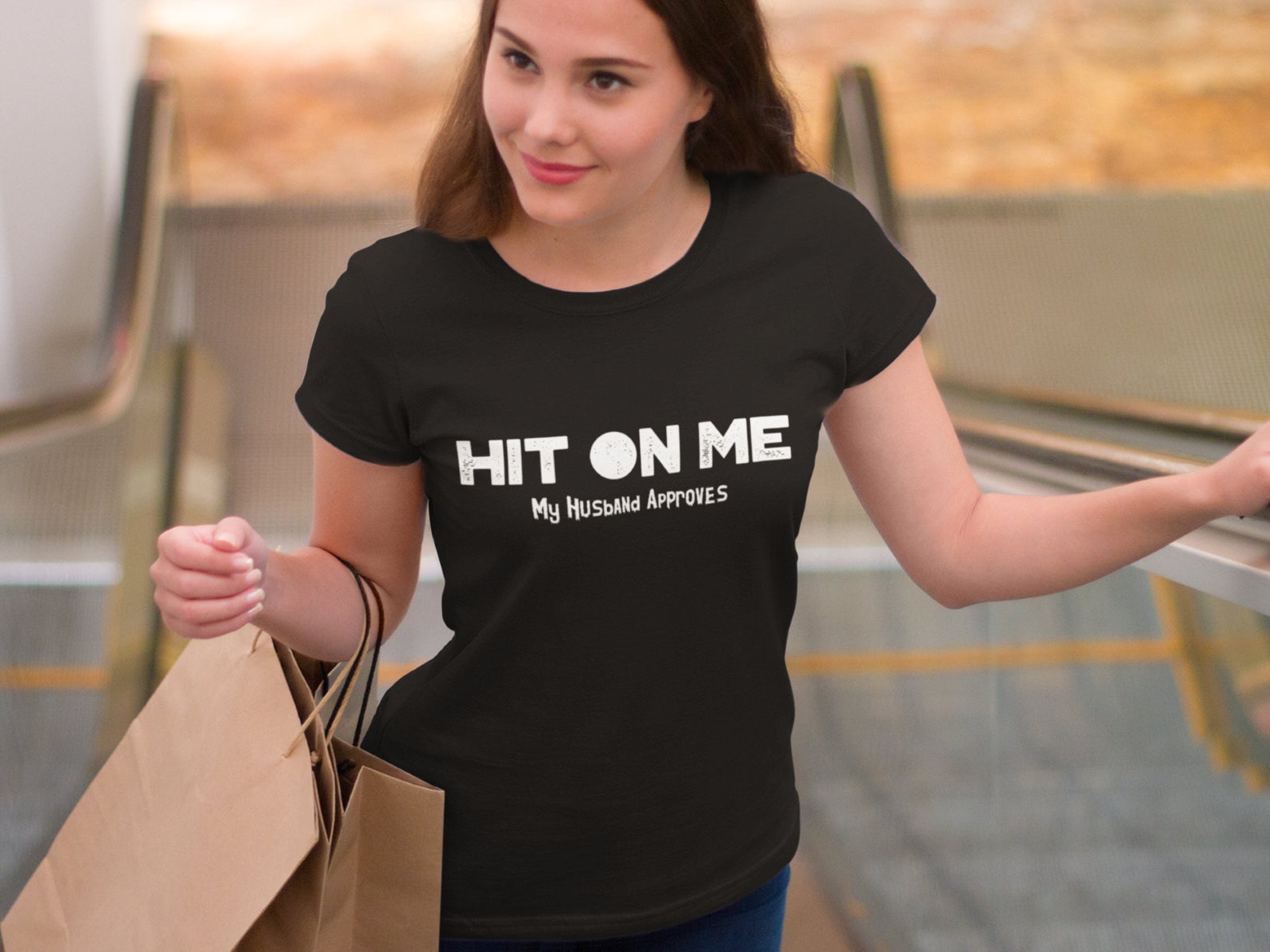 Hit On Me Naughty Hotwife Shirt Cheating Wife Slut T Shirt Cuckold