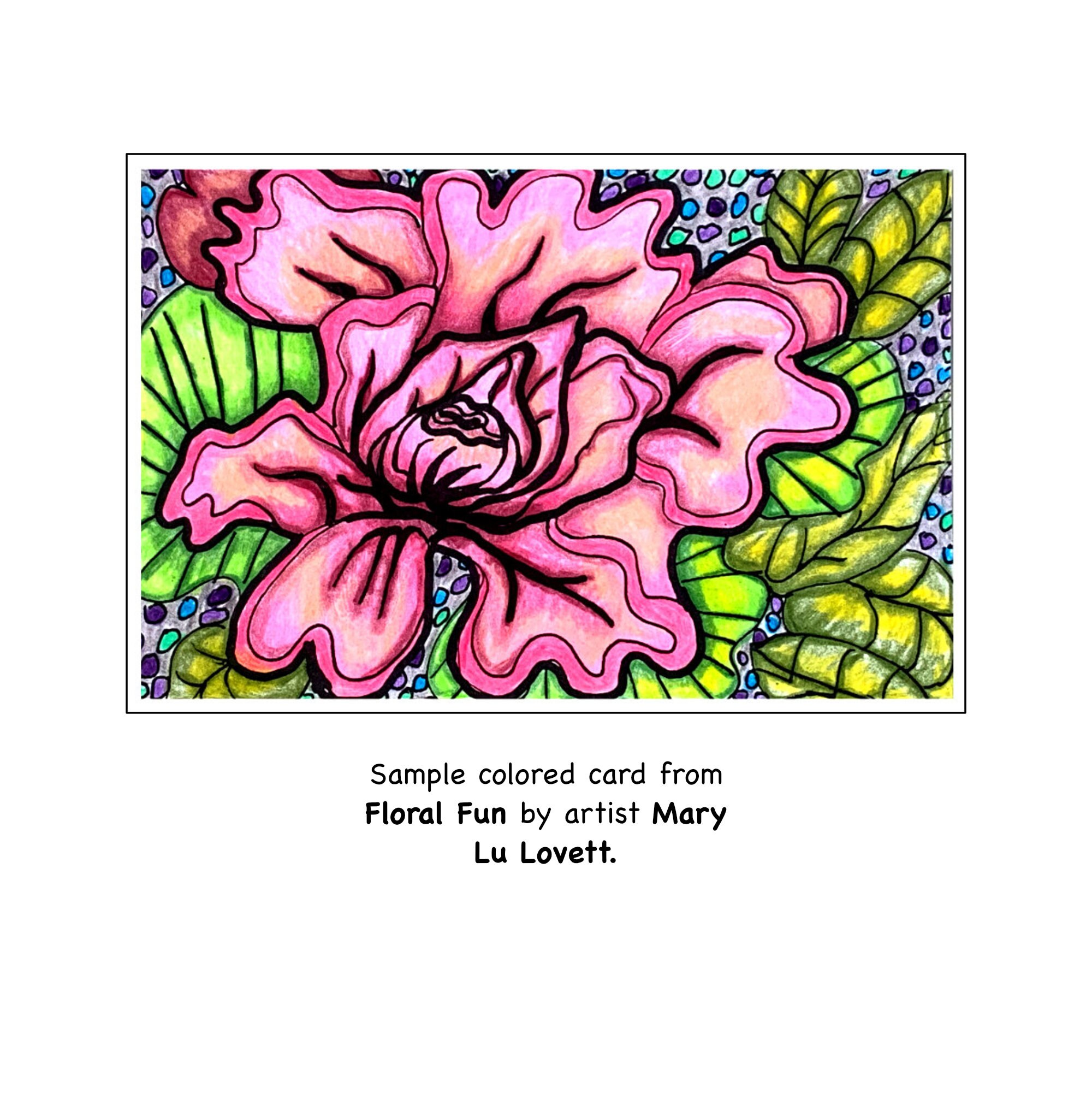 Colorpockit 4x6 Postcard Coloring Book Card 2 Deck Bundle With Round ...