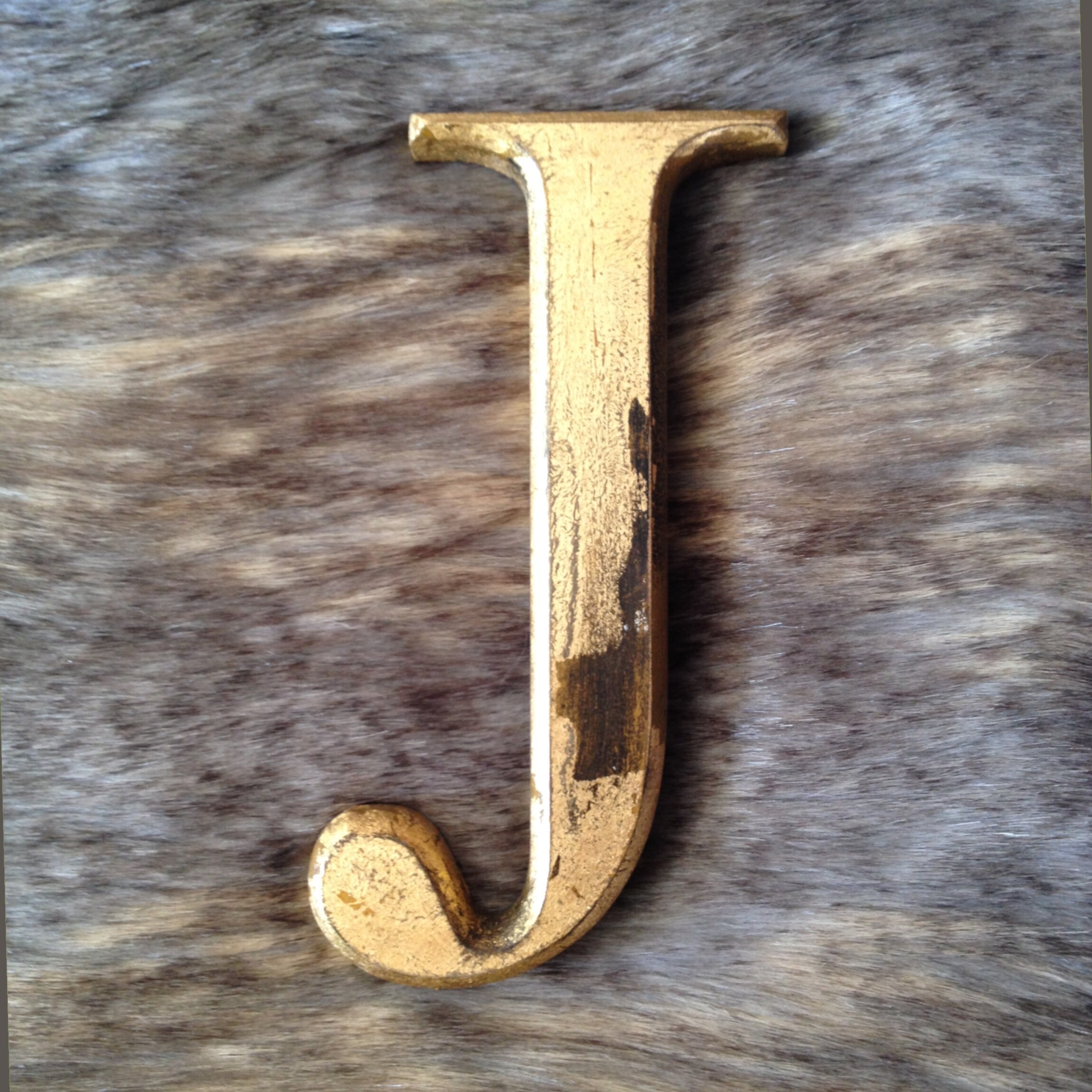 Distressed Gilded Letter J Times New Roman font. We love | Etsy