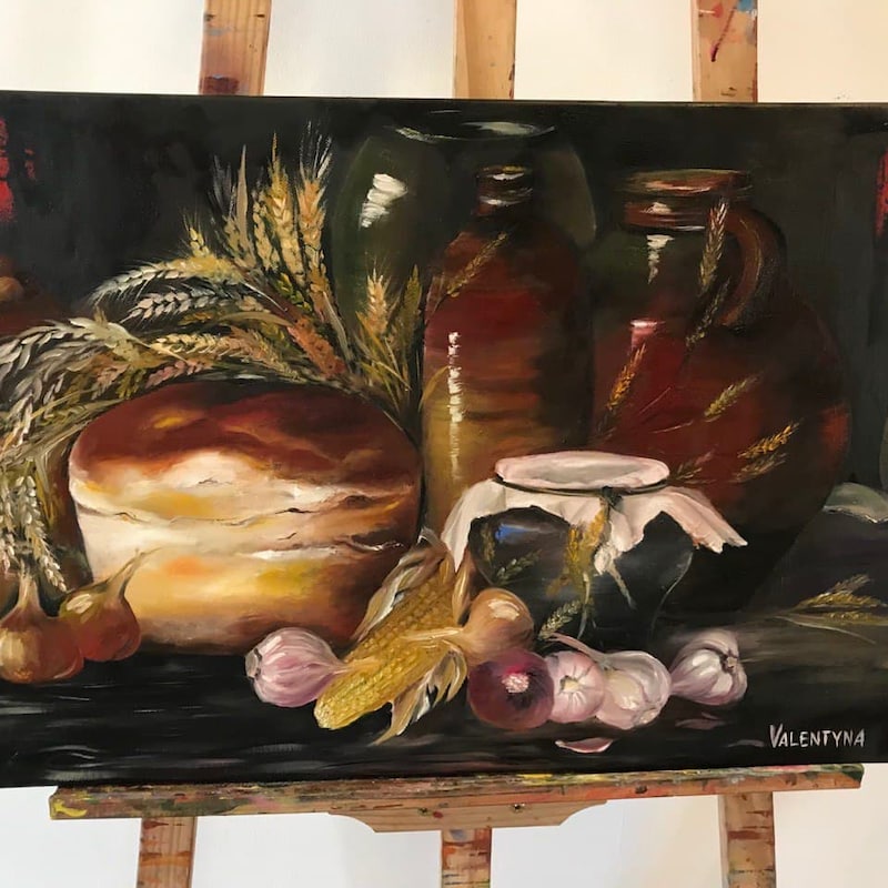 Bread Painting - Etsy