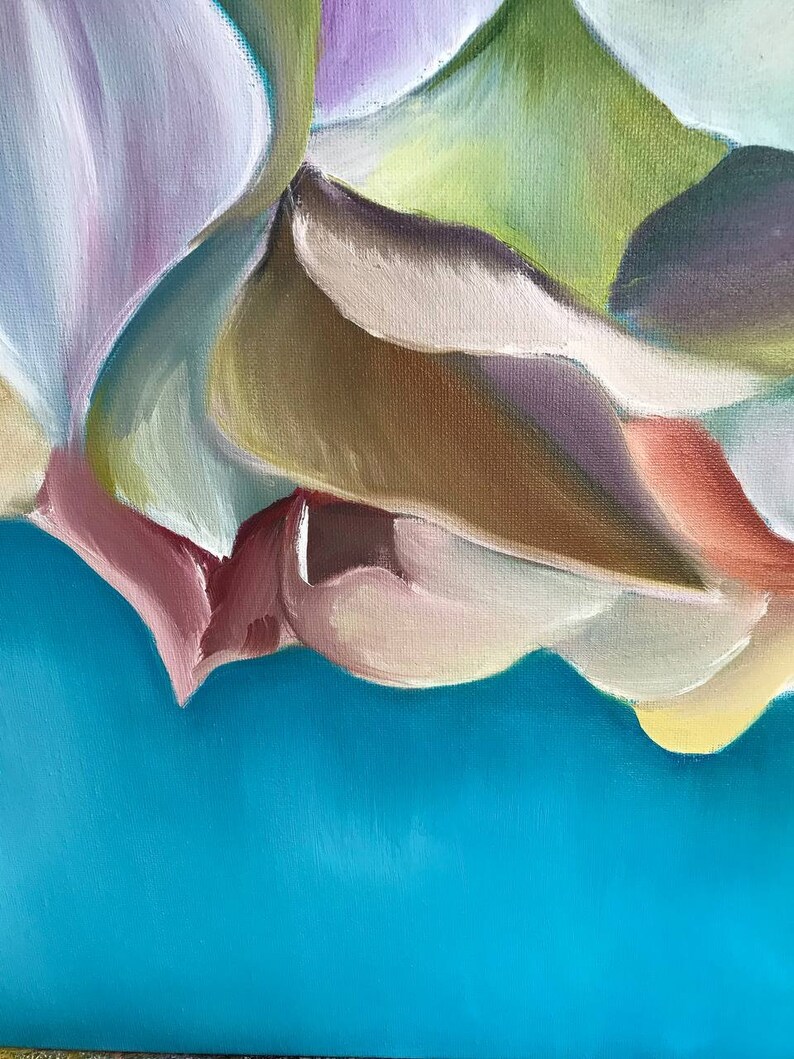 Hydrangea Oil Painting, Wall Art, Flower Home Decor, Floral Botanical ...