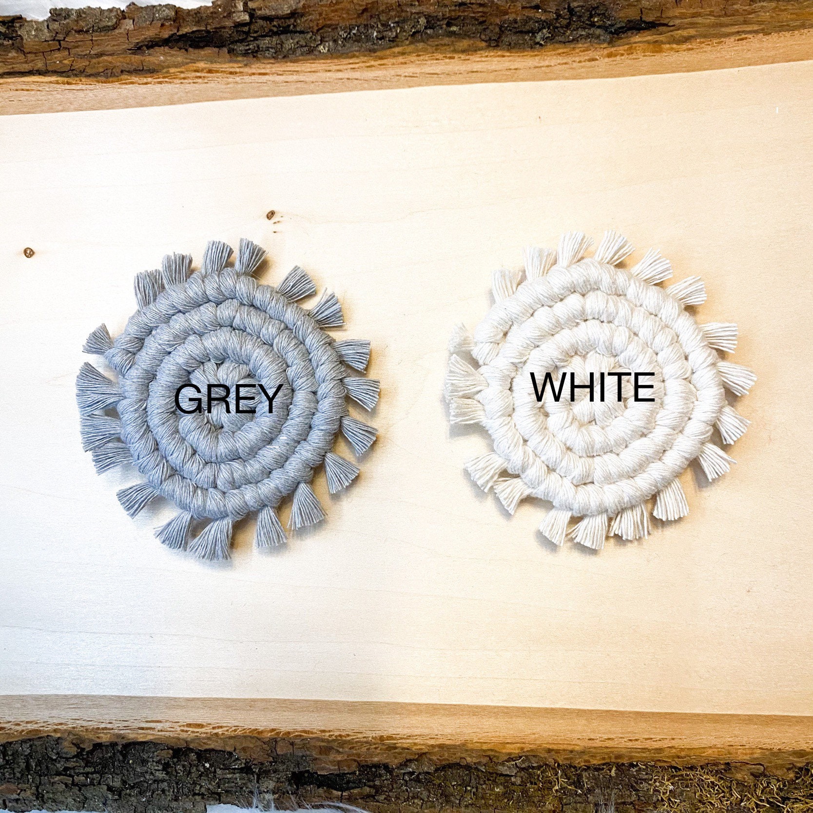 Macrame Car Coasters - Etsy