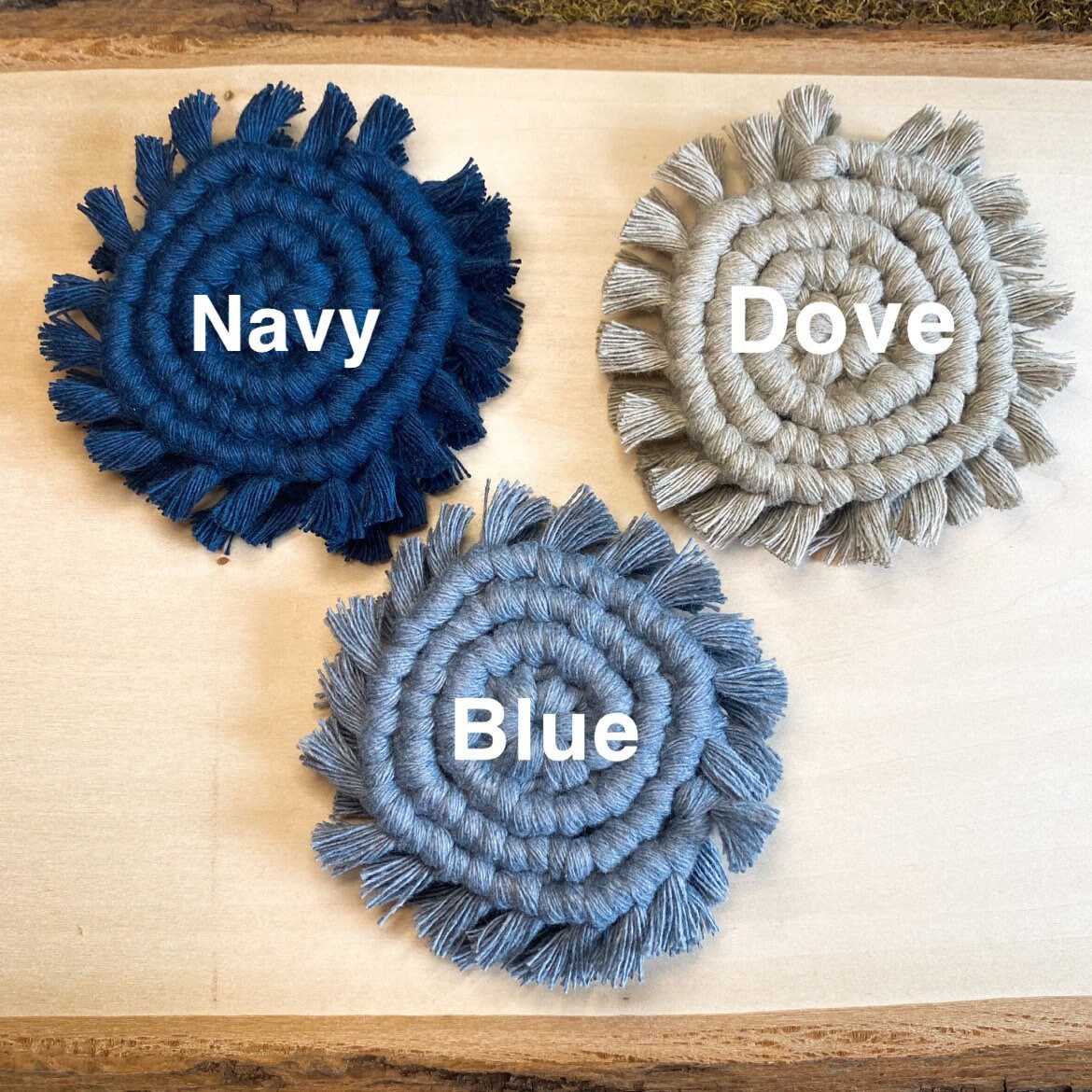 Macrame Car Coasters - Etsy