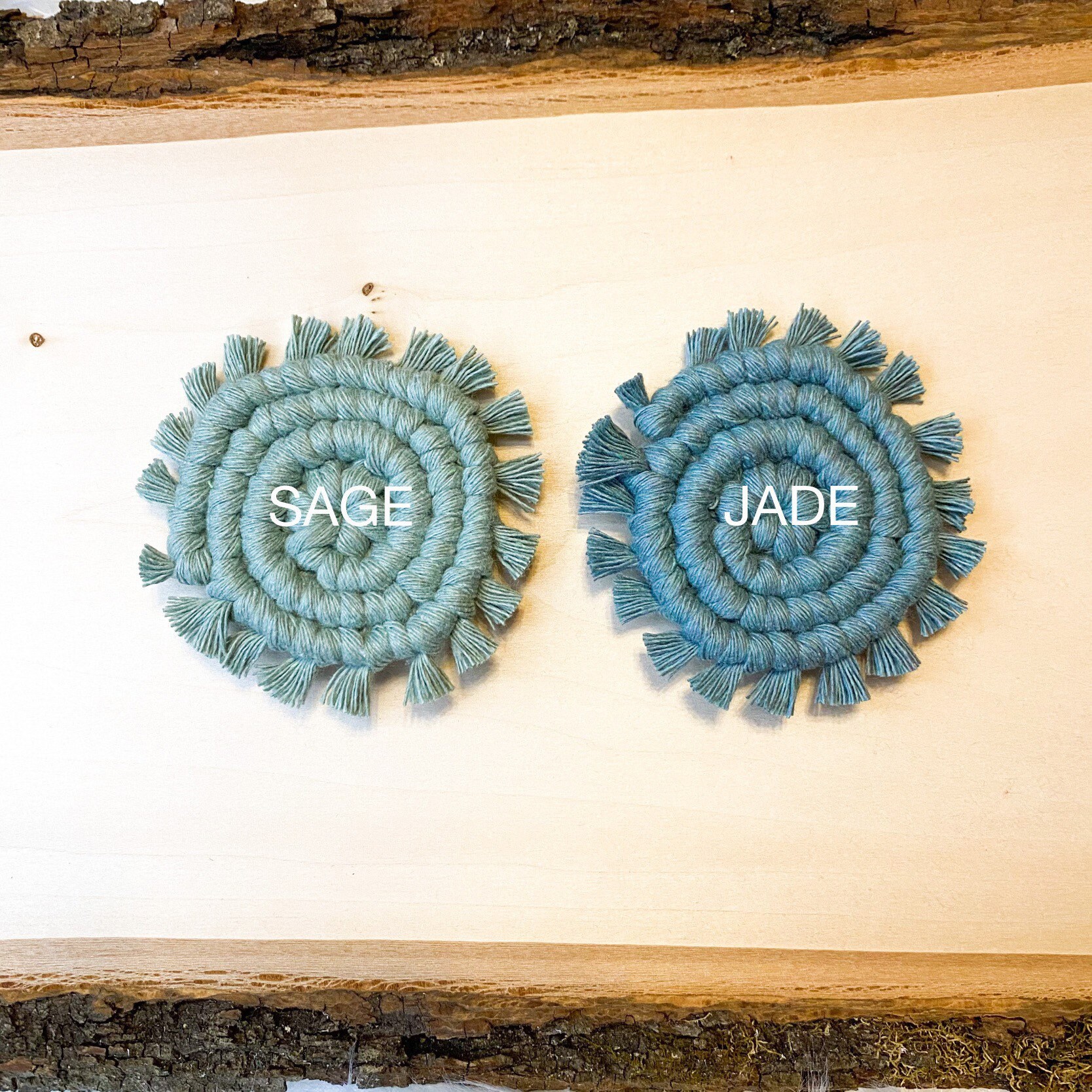 Macrame Car Coasters - Etsy