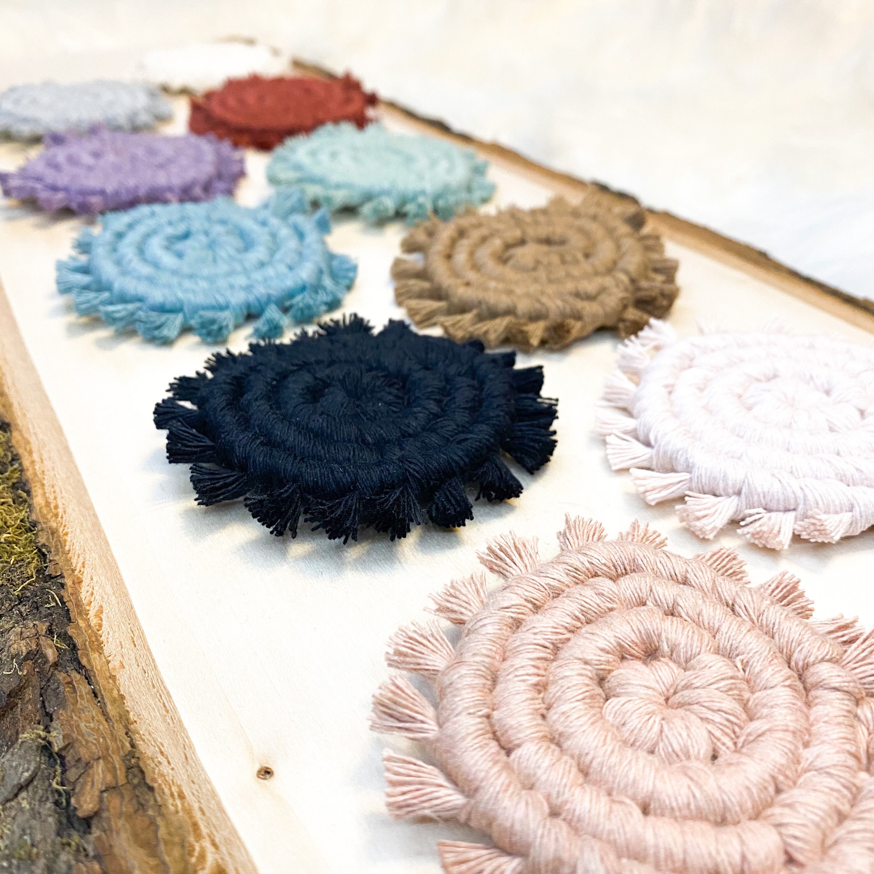 Macrame Car Coasters - Etsy