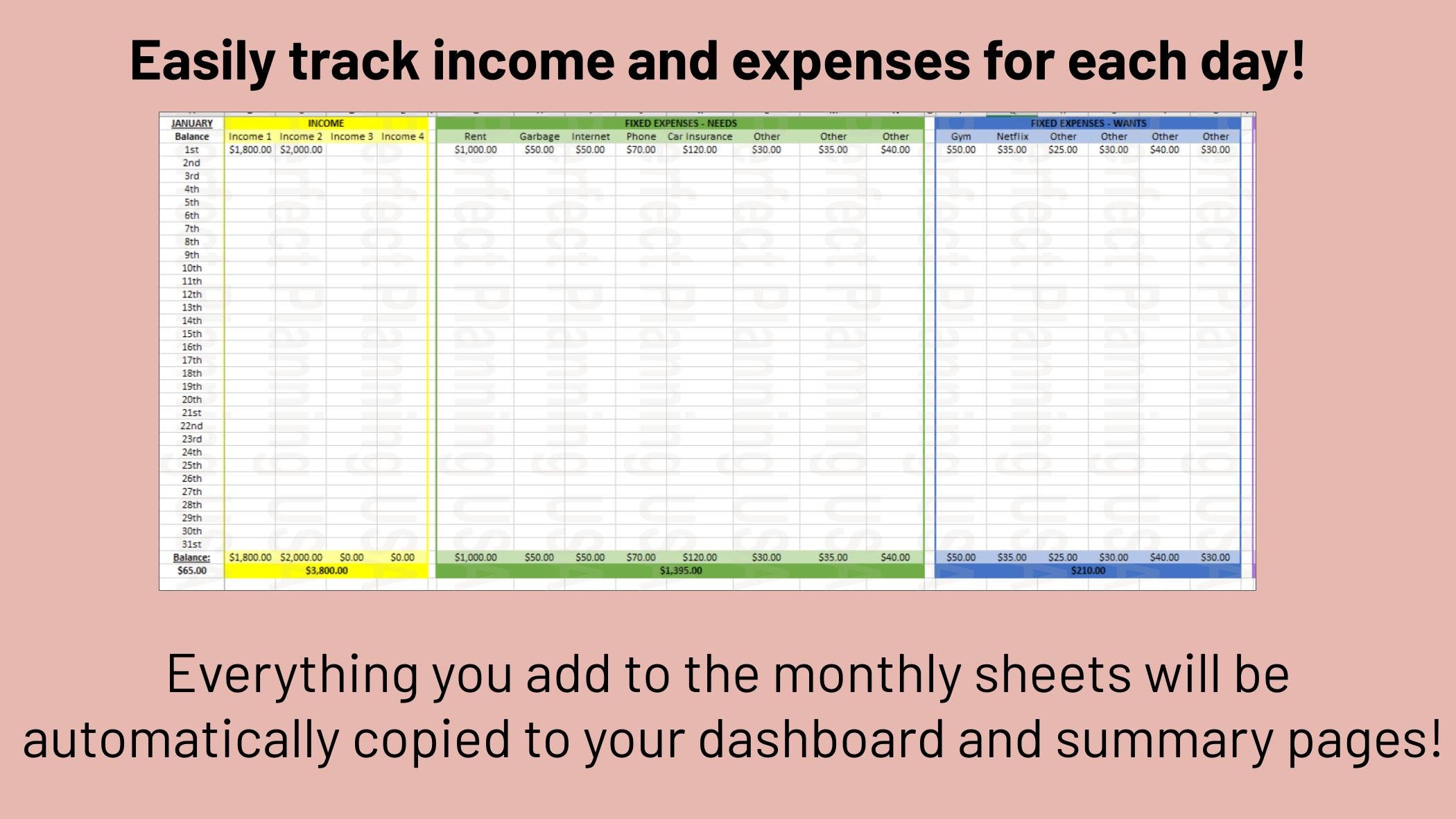 2023 Budget Planner (detailed and Colorful) - Digital Download - Etsy