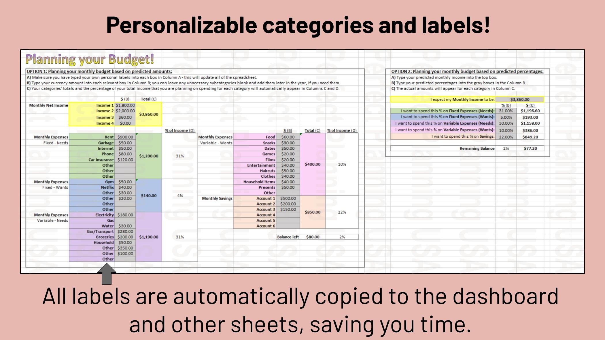 2023 Budget Planner (detailed and Colorful) - Digital Download - Etsy