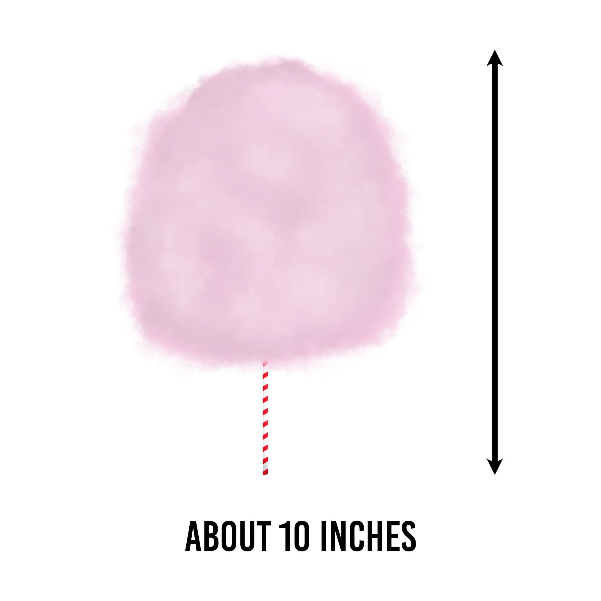 Watercolor Cotton Candy Clip Art Set Fluff Illustrations - Etsy