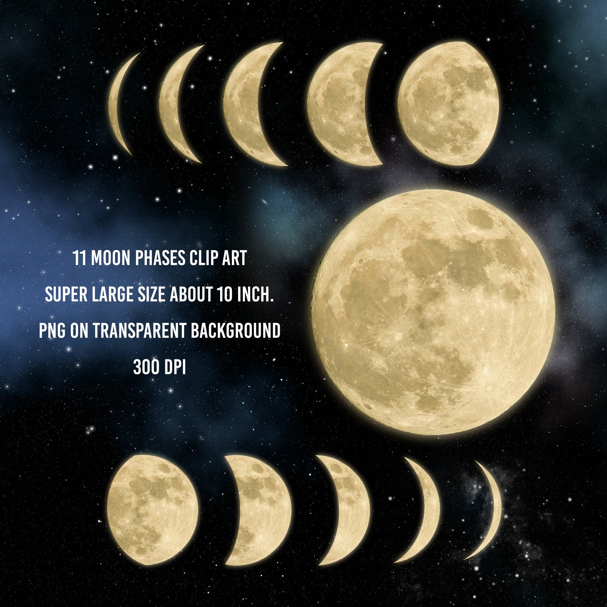 Yellow Moon Clip Art