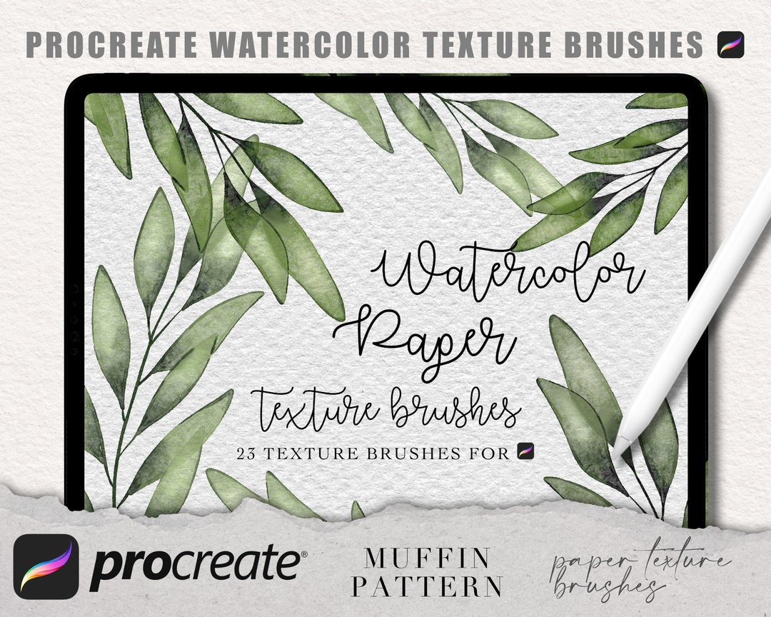 Procreate Texture Brushes , Texture Brush, Watercolor Brush Textures ...