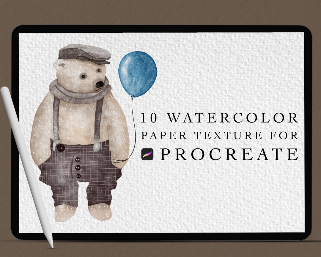 10 Digital Paper Texture for Procreate, Sketching & Watercolor ...