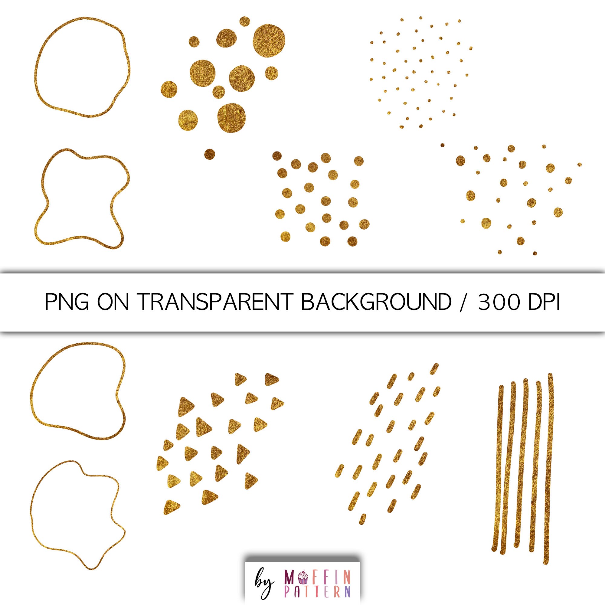 Abstract Shapes Clipart Abstract Elements Earth Colors Well - Etsy