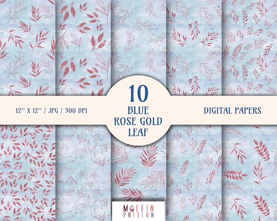 Leaves Seamless Digital Paper Floral Background Seamless - Etsy