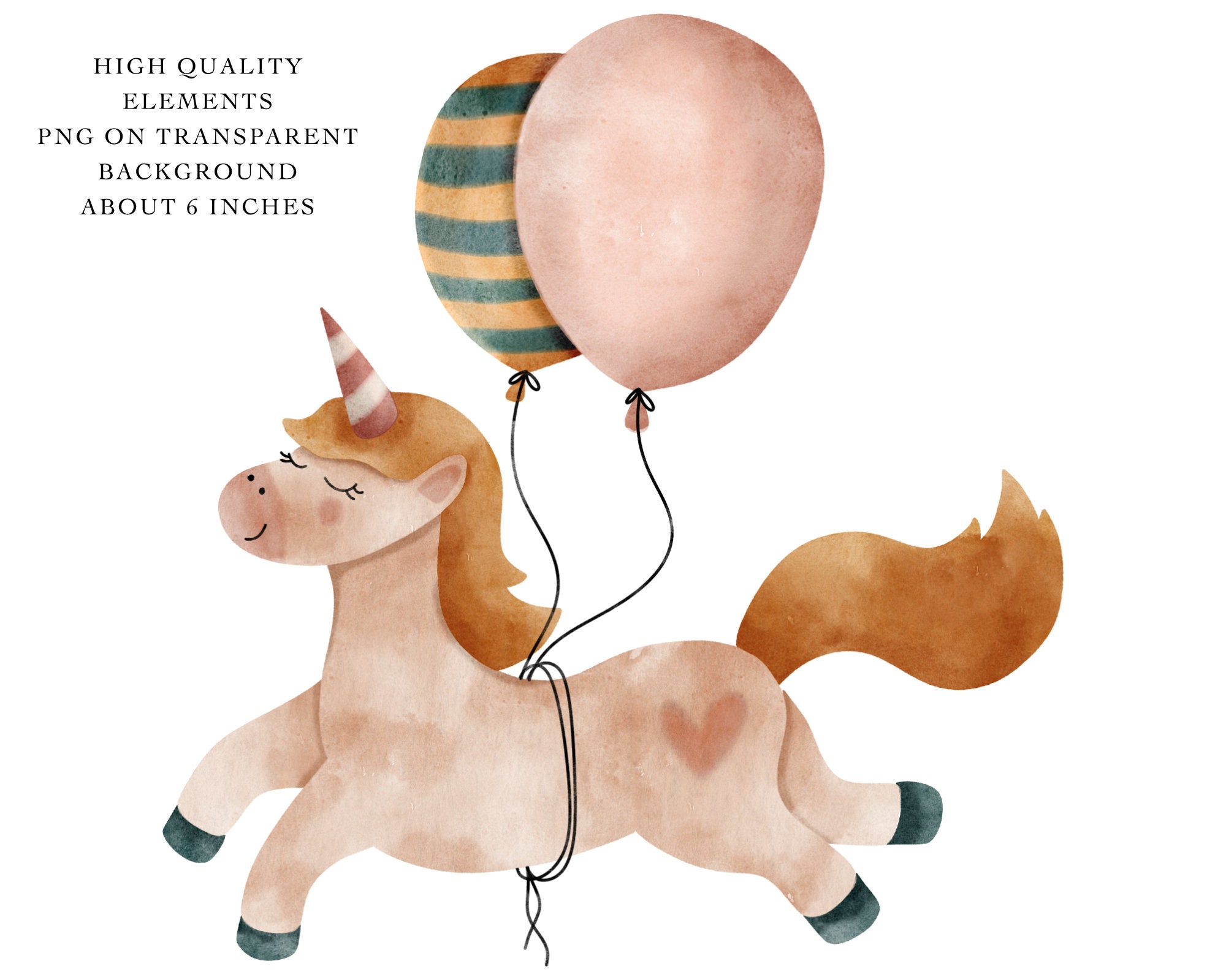 Boho Unicorn Clipart Watercolor Boho Clipart Watercolor - Etsy