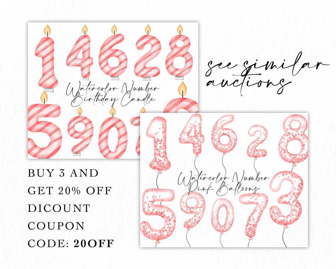 Watercolor Pink Balloons Clipart Balloons Clipart Set - Etsy